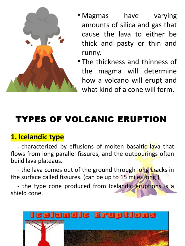 Grade 9 3RD Quarter Volcanic Eruptions | PDF | Types Of Volcanic ...