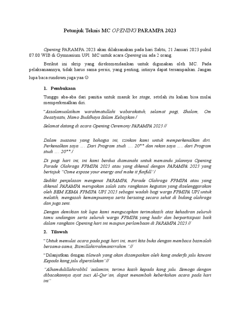 JUKNIS MC PARAMPA Non Fix | PDF