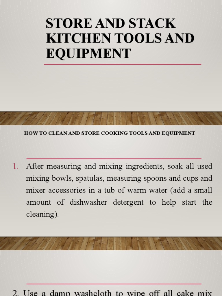 Store and Stack Kitchen Tools and Equipment | Download Free PDF ...