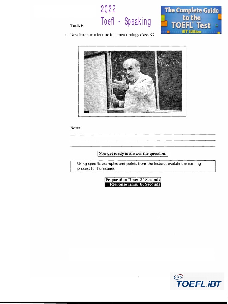 2022 TOEFL Speaking Guide | PDF