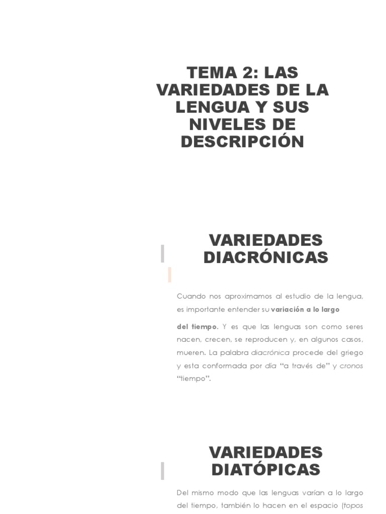 Esquema Tema 2 | PDF | Palabra | Lengua española