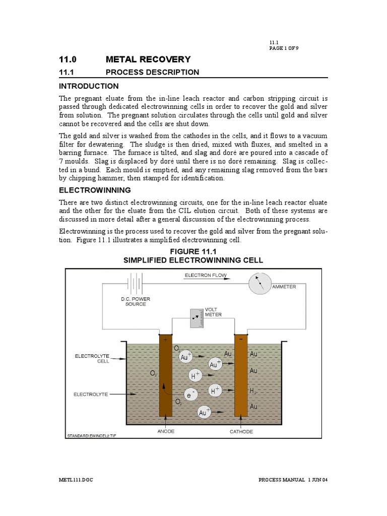 Gold Recovery | PDF | Ion | Redox