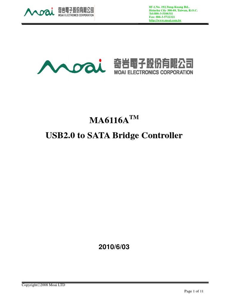 MA6116A Datasheet | PDF | Usb | Electronics