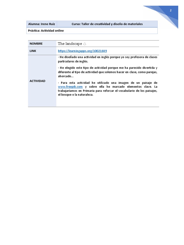Practica Modulo Extra - Actividad Online | PDF Practica Modulo Extra - Actividad Online | PDF
