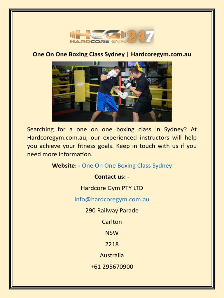 One On One Boxing Class Sydney | PDF