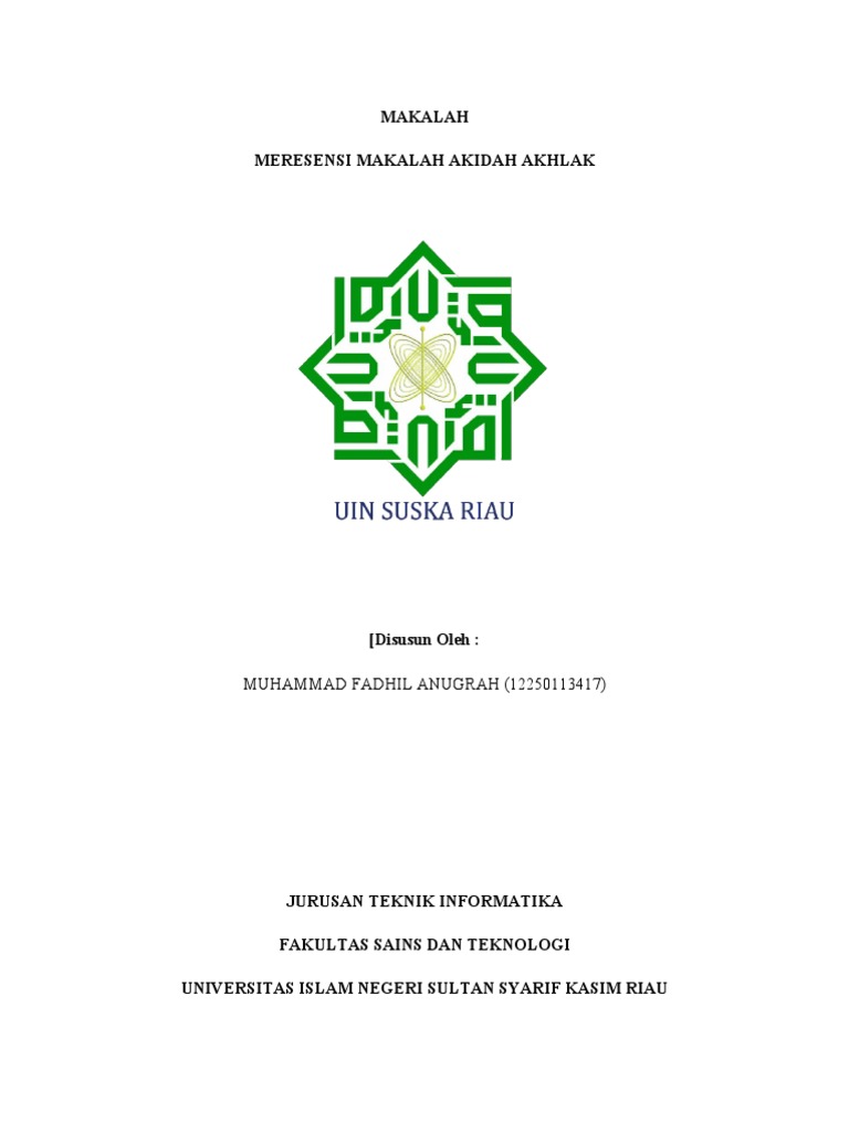Tugas Uts Studi Alquran Muhammad Fadhil Anugrah | PDF | Agama & Spiritualitas