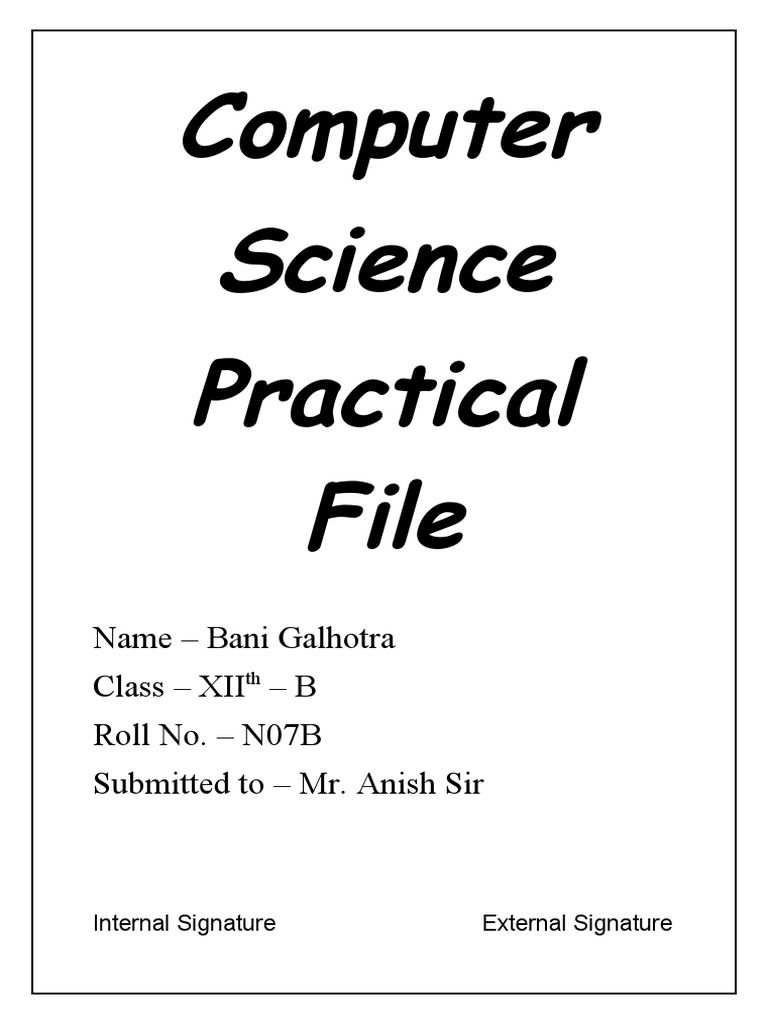 Aryan Practical CS | PDF | Sphere | Area