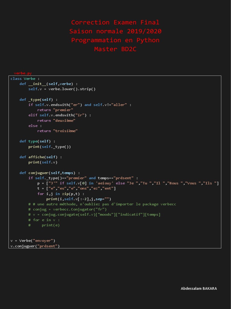 Correction Examen Python 19 20 | PDF | Databases | Data Management