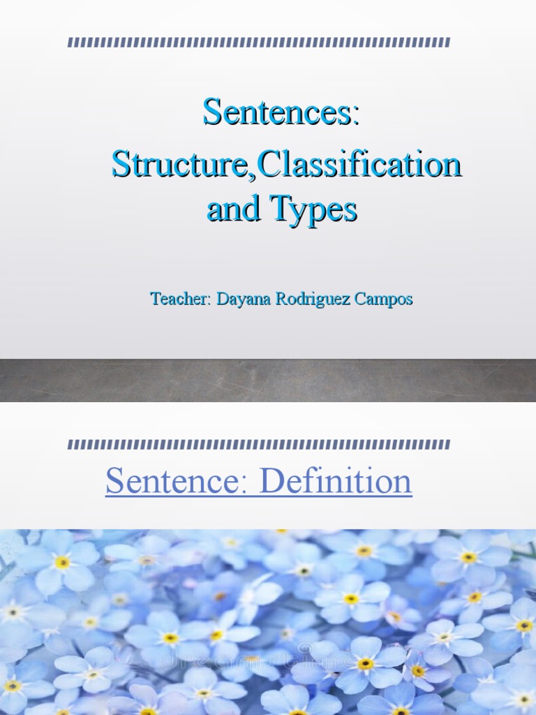 Sentence Structure Types | Download Free PDF | Subject (Grammar ...