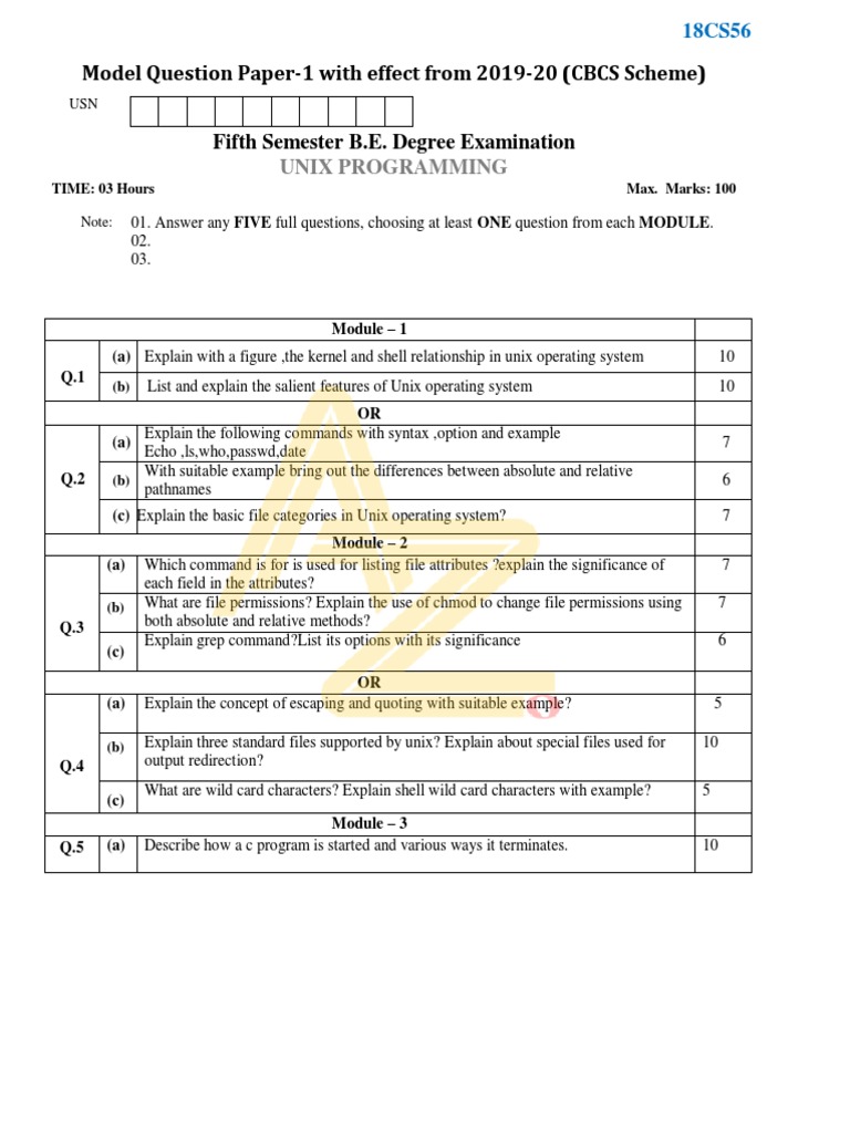 Unix Modelqp@Azdocuments - in | PDF | Computer Program | Programming