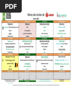 Menus Semaines 5a17 | PDF | sauce | Curry