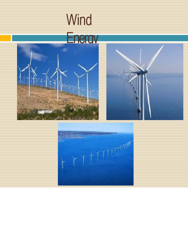 Lecture 11 - Wind Energy | PDF | Turbine | Wind Turbine