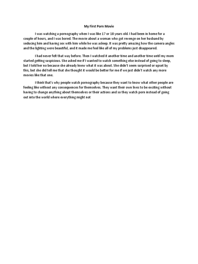 My First Porn Movie Pdf