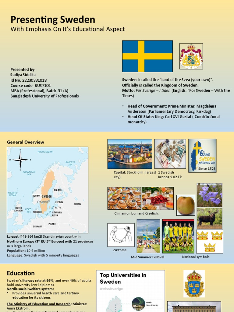 018 Presenting Sweden | PDF | Sweden | Cost Of Living
