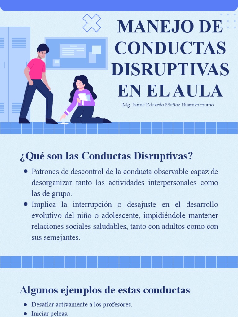 Manejo de Conductas Disruptivas en El Aula VCLZMRX | PDF | Salón de clases | Comportamiento