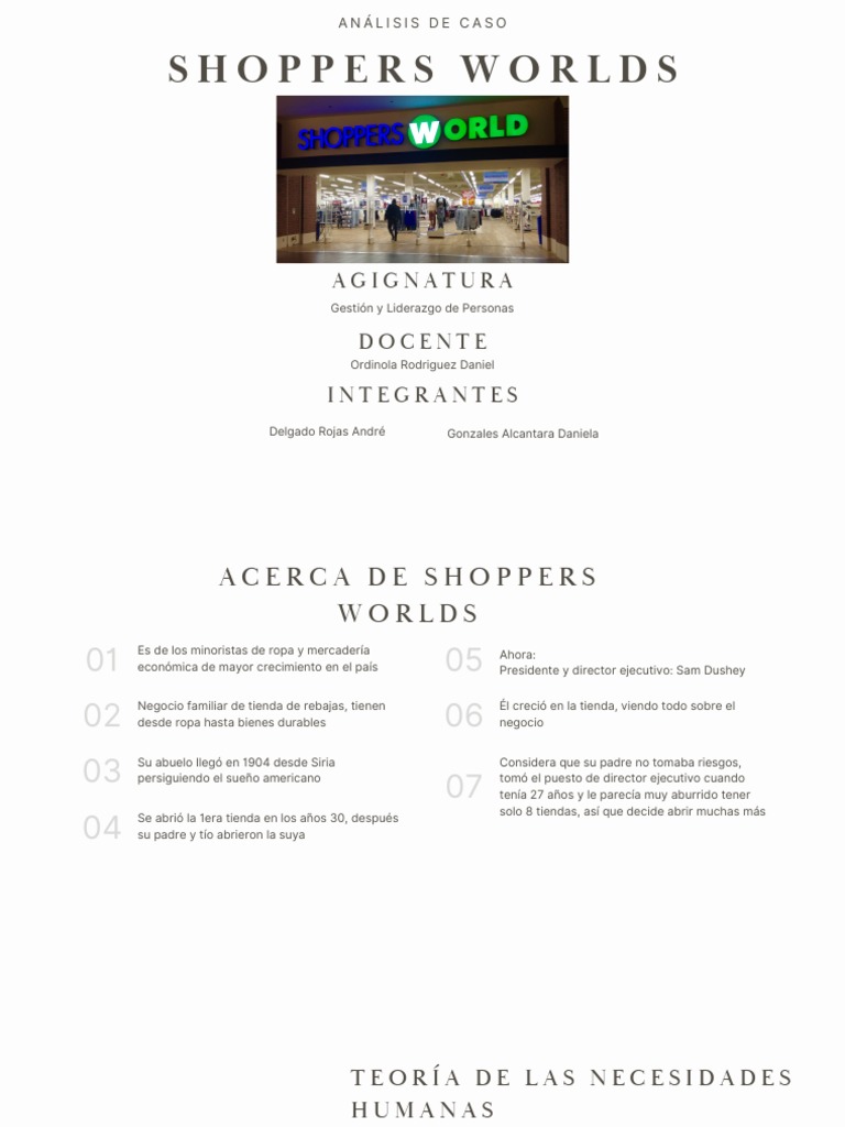 Shoppers World | PDF | Relaciones personales, crianza y desarrollo personal