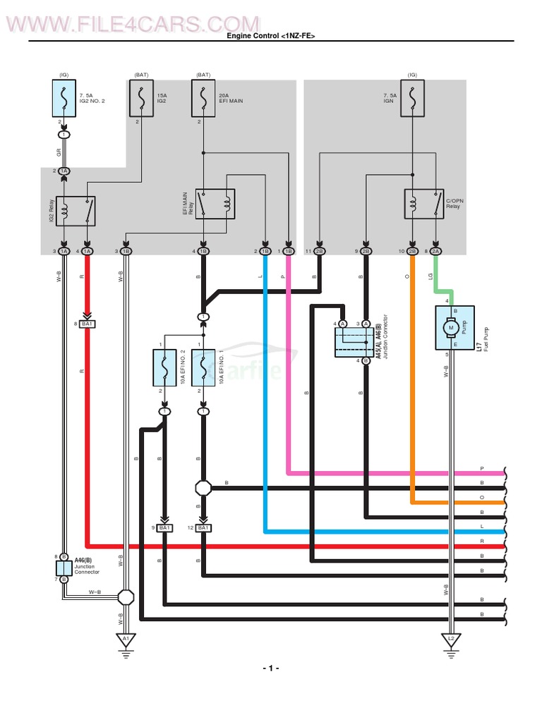 Engine Control (1NZ-FE) | PDF | Vehicle Technology | Engines