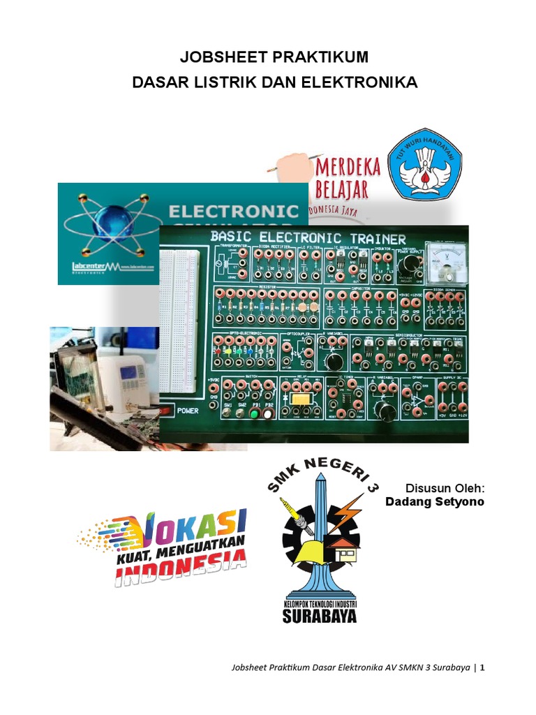 Jobsheet Praktikum Elektronika Dasar | PDF | Sains & Matematika | Komputer