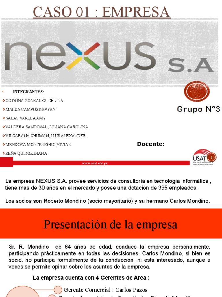G3 Caso Nexus | PDF | Toma de decisiones | Liderazgo