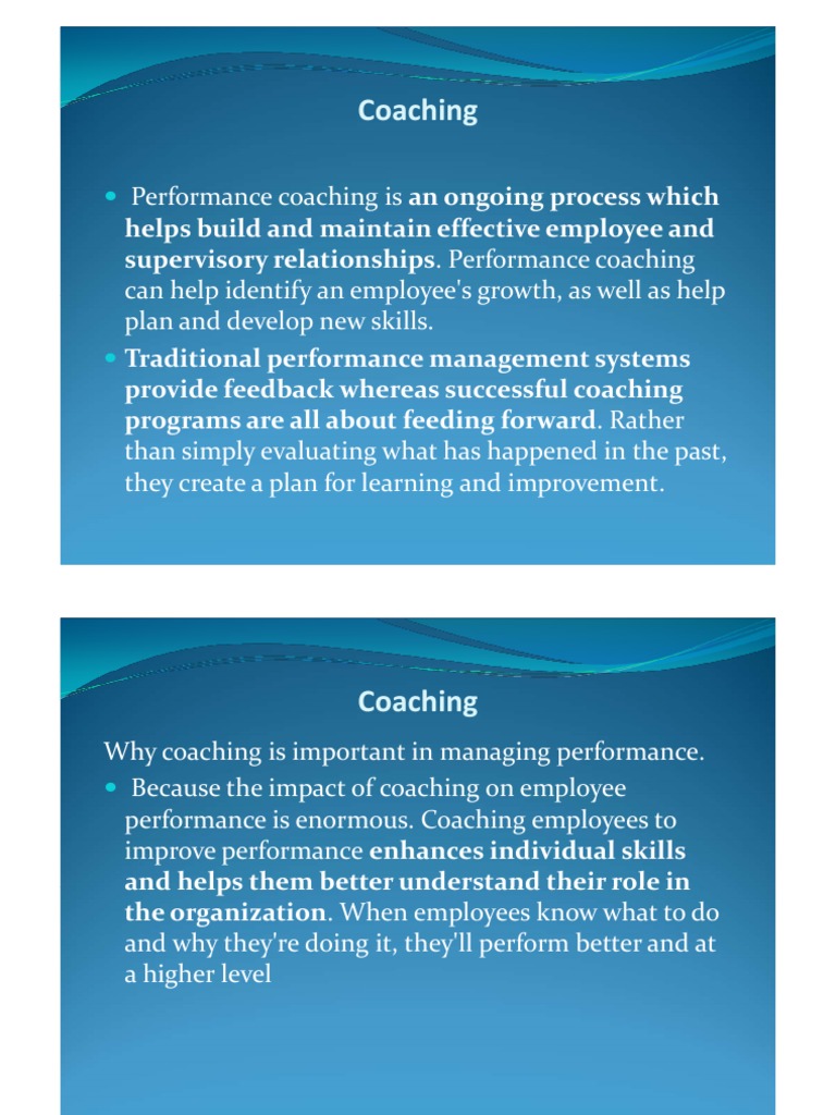 Pdf Coaching Pdf Mentorship Employment