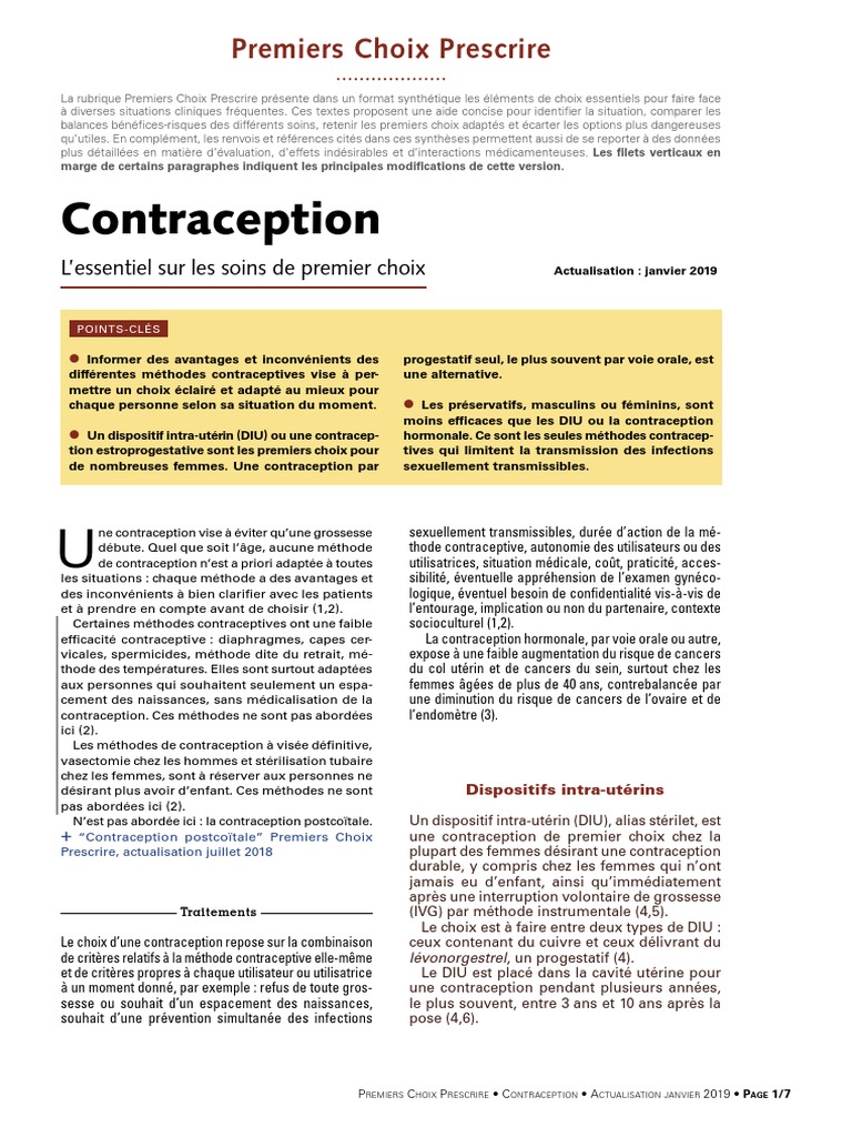 Contraception | Descargar gratis PDF | Contraception | Préservatif