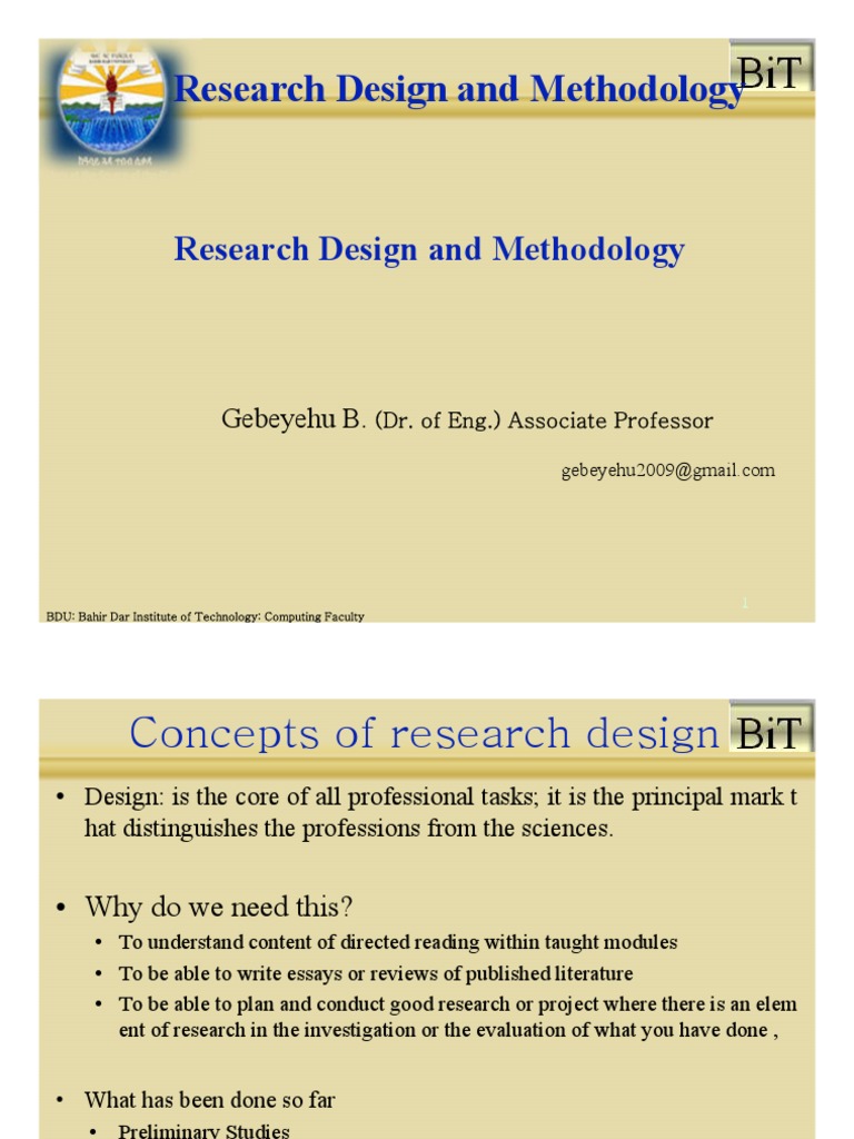 Research Design and Methodology Guide | PDF | Experiment | Survey ...