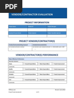 Contractor Evaluation Checklist | PDF | General Contractor | Engineering