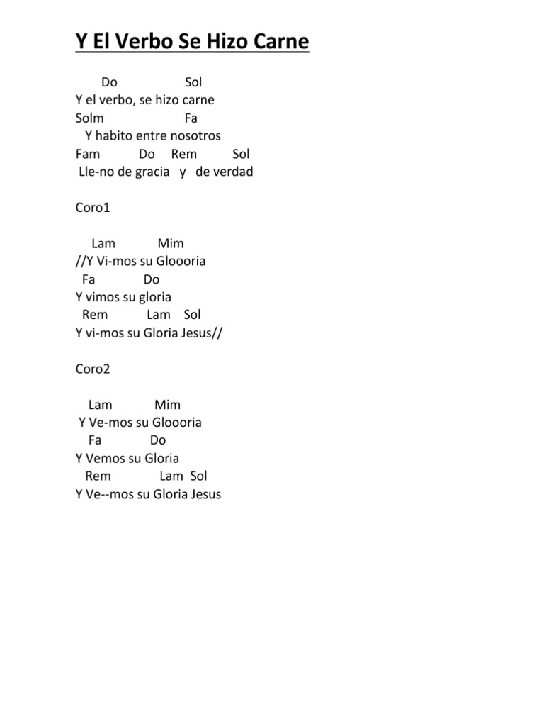 Y El Verbo Se Hizo Carne | PDF