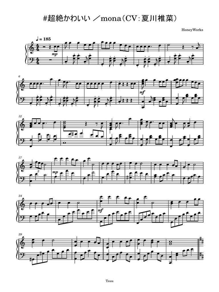 #超絶かわいい ／mona（CV：夏川椎菜） | PDF
