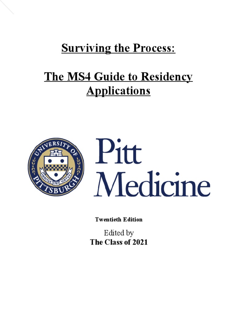 MS4 Residency Survival Guide | PDF | Residency (Medicine) | Medicine