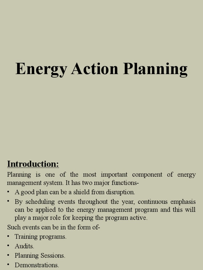Energy Action Planning | PDF | Audit | Energy Conservation
