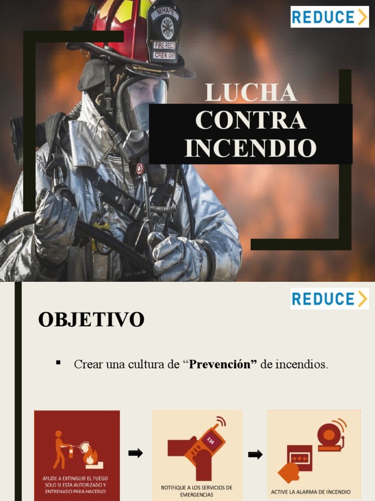 Lucha Contra Incendio - Reduce | PDF | Combustión | Incendios