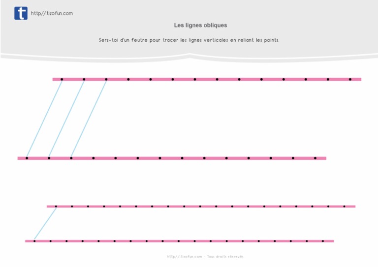 Graphisme Maternelle Les Lignes Obliques 04 | PDF