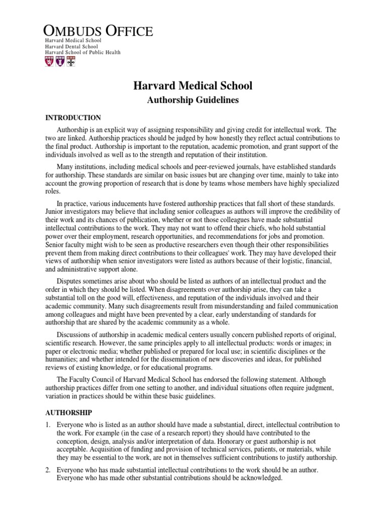 Guidance On Authorship With And Acknowledgement Of Patient – XYLJSW