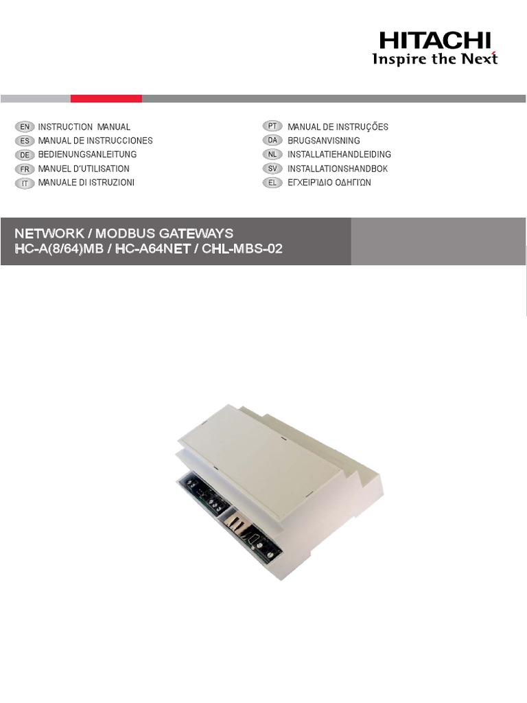 Network / Modbus Gateways HC-A (8/64) MB / HC-A64NET / CHL-MBS-02 ...