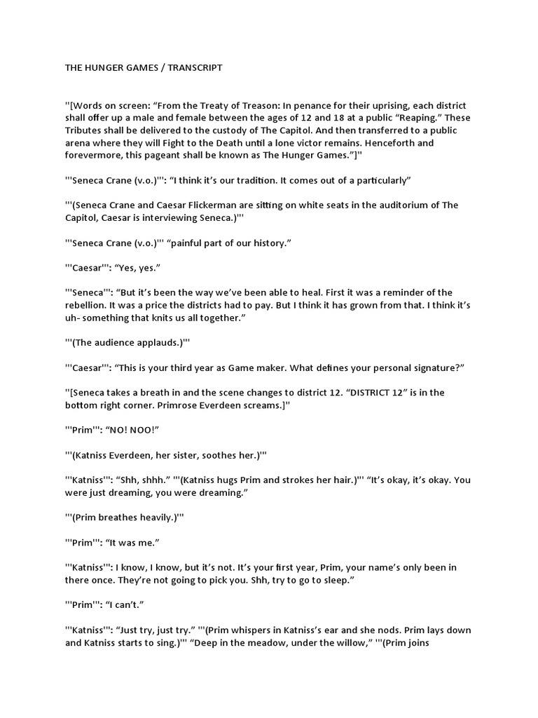 The Hunger Games | PDF | The Hunger Games