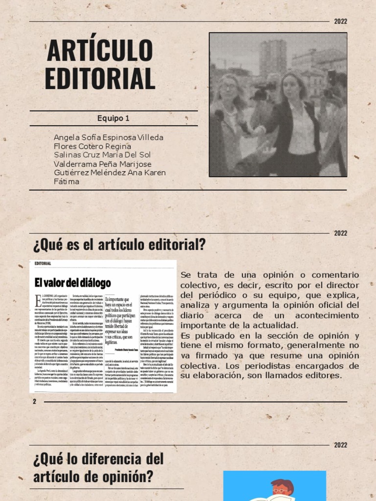 Articulo Editorial | Descargar gratis PDF | Periódicos | Comunicación