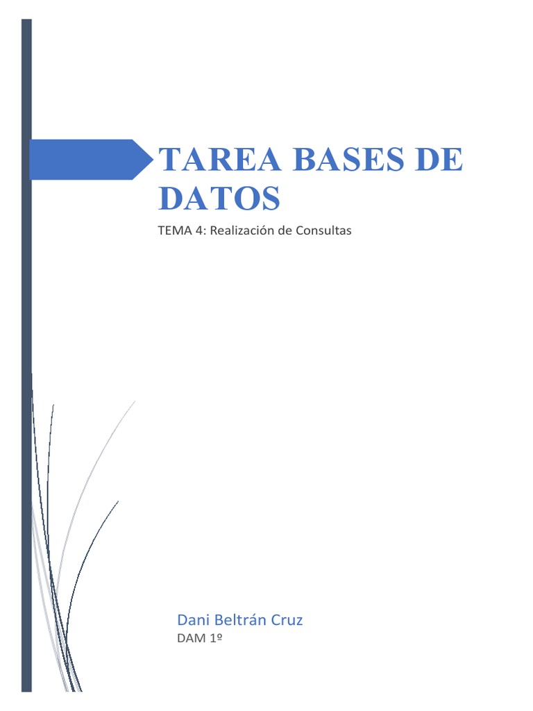Consultas SQL para Bases de Datos | PDF | Gestión de datos | Gestión de tecnología de la información