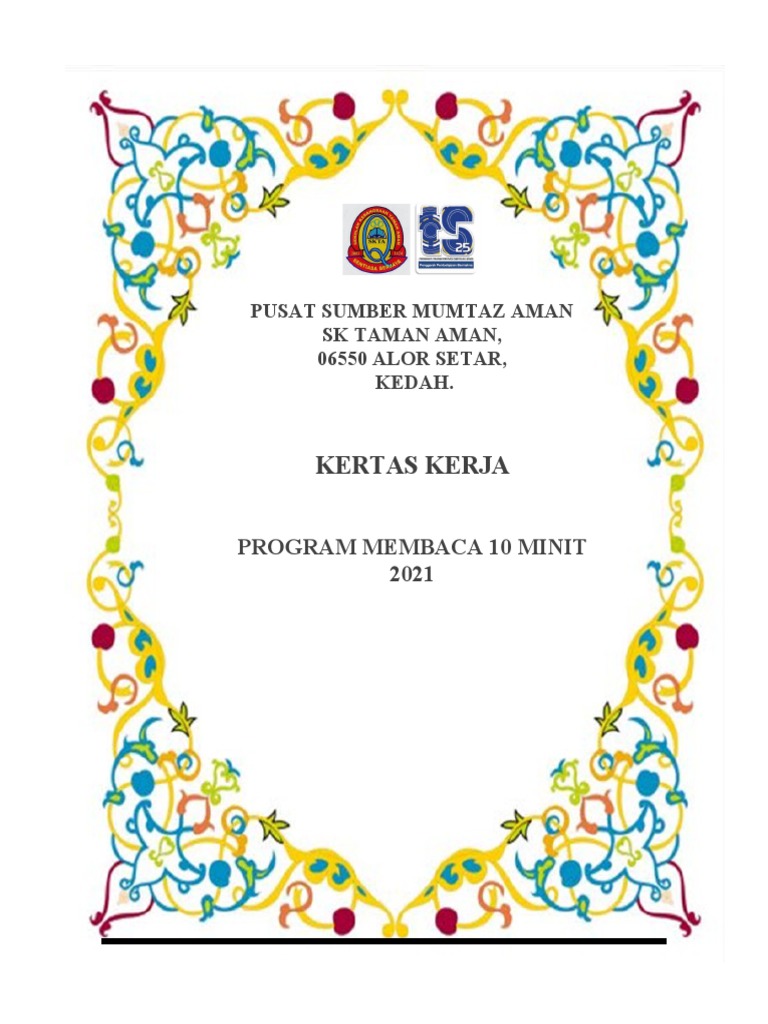 Kertas Kerja Program Membaca 10 Minit 2021 | PDF