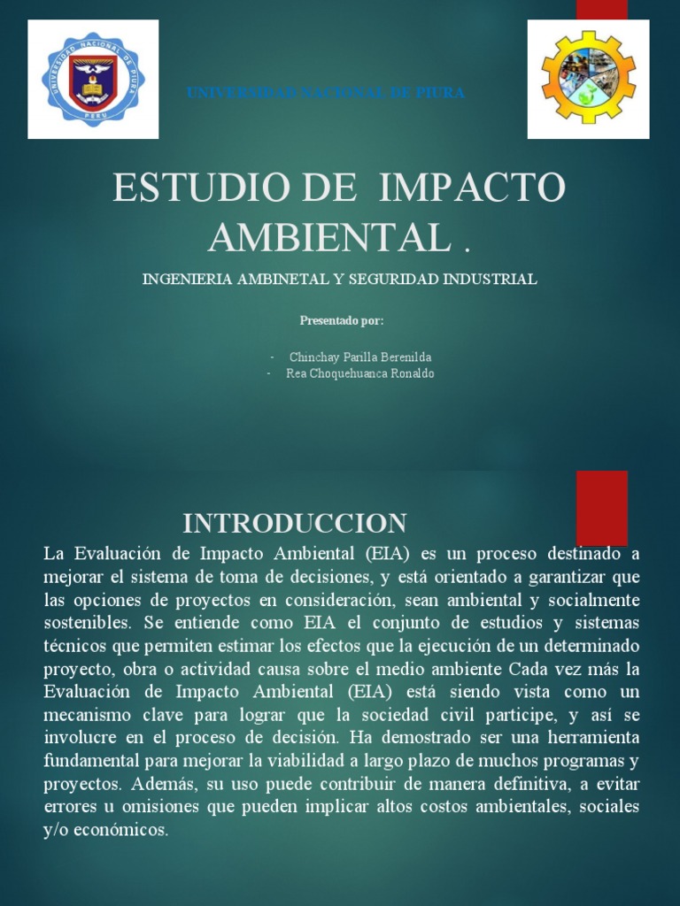 Eia - Cesap | PDF | Evaluación de impacto ambiental | Entorno natural