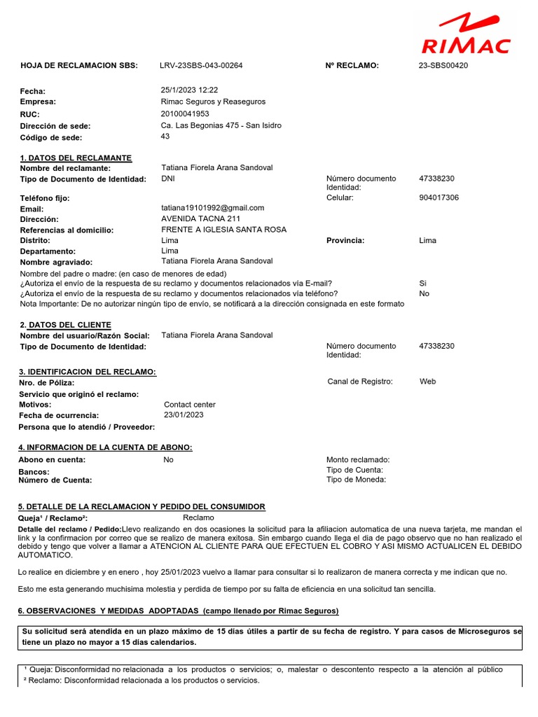 Rimac | PDF | Seguro | Reaseguro