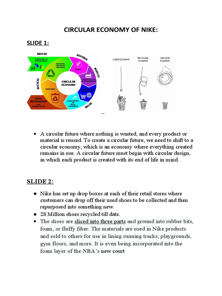 Nike's Circular Economy: Designing for Reuse and Recycling | PDF