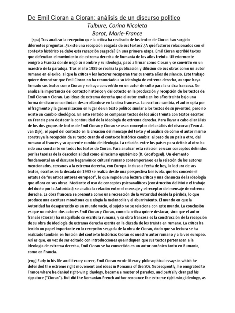 Emil Cioran | PDF