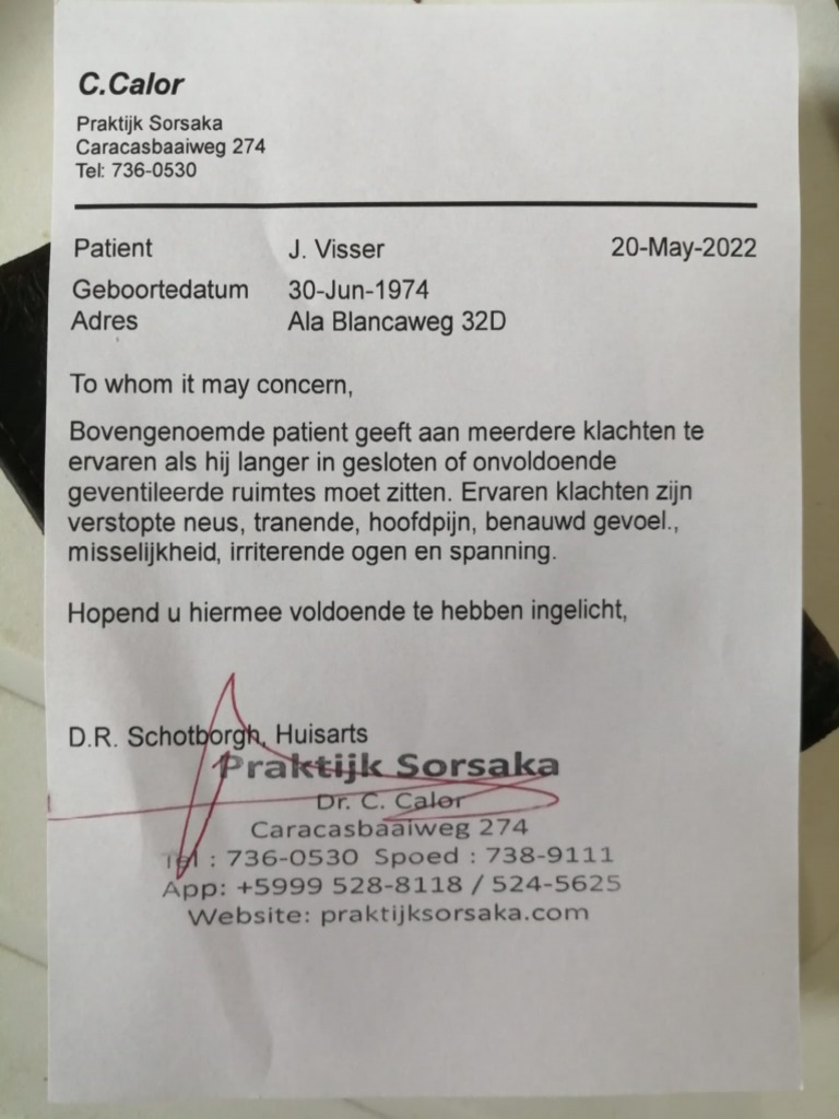 Doktersbrief-JW Visser-200522 | PDF
