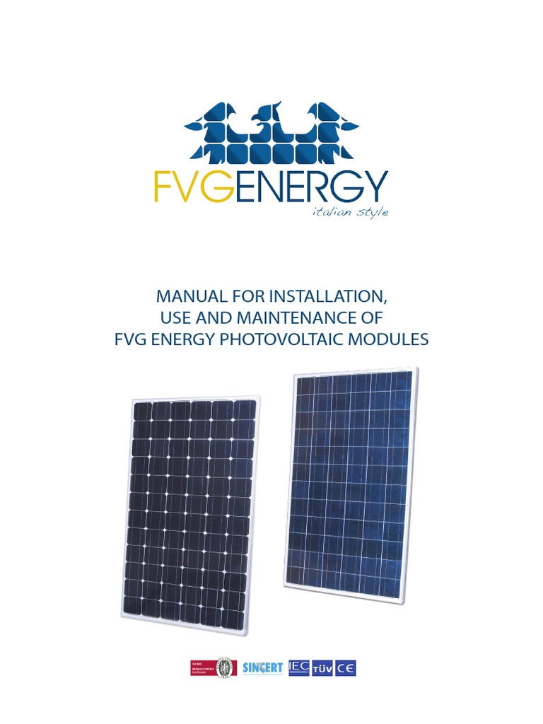 Installation Manual | PDF | Photovoltaics | Photovoltaic System