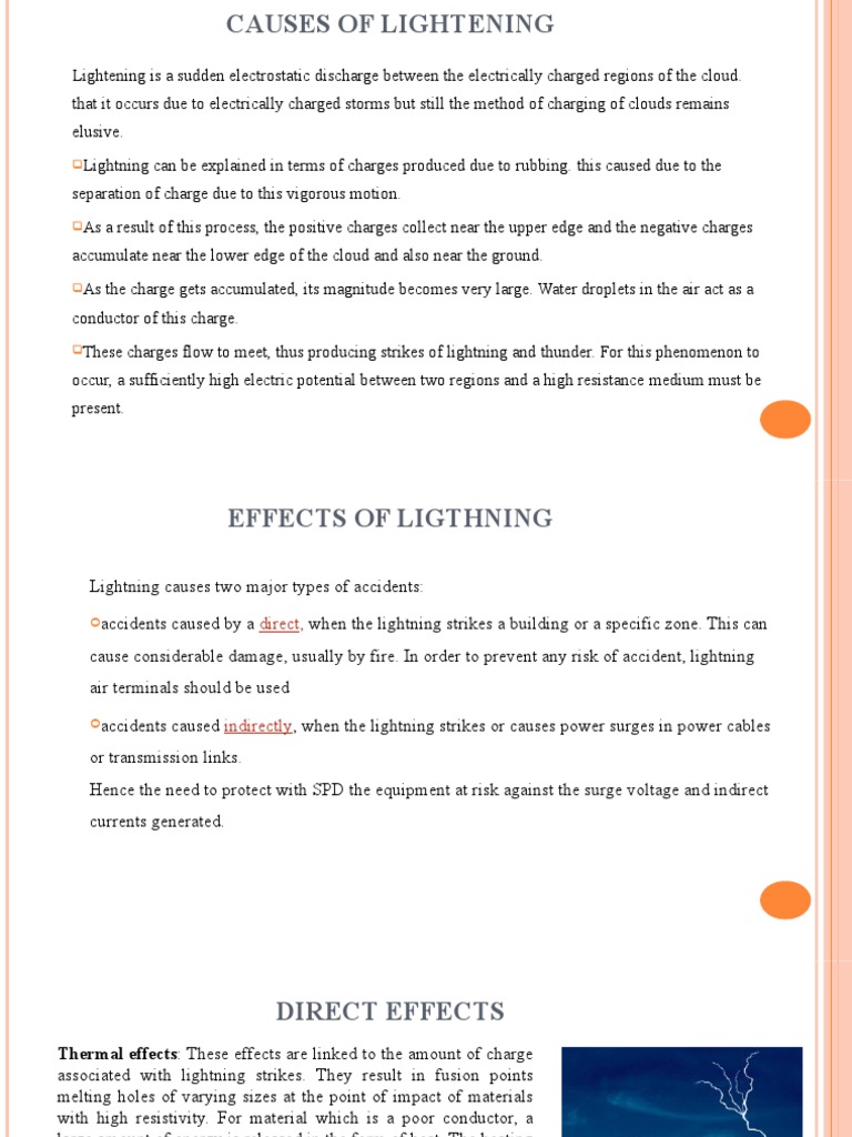 Causes and Effects of Lightening | PDF | Lightning | Electric Charge