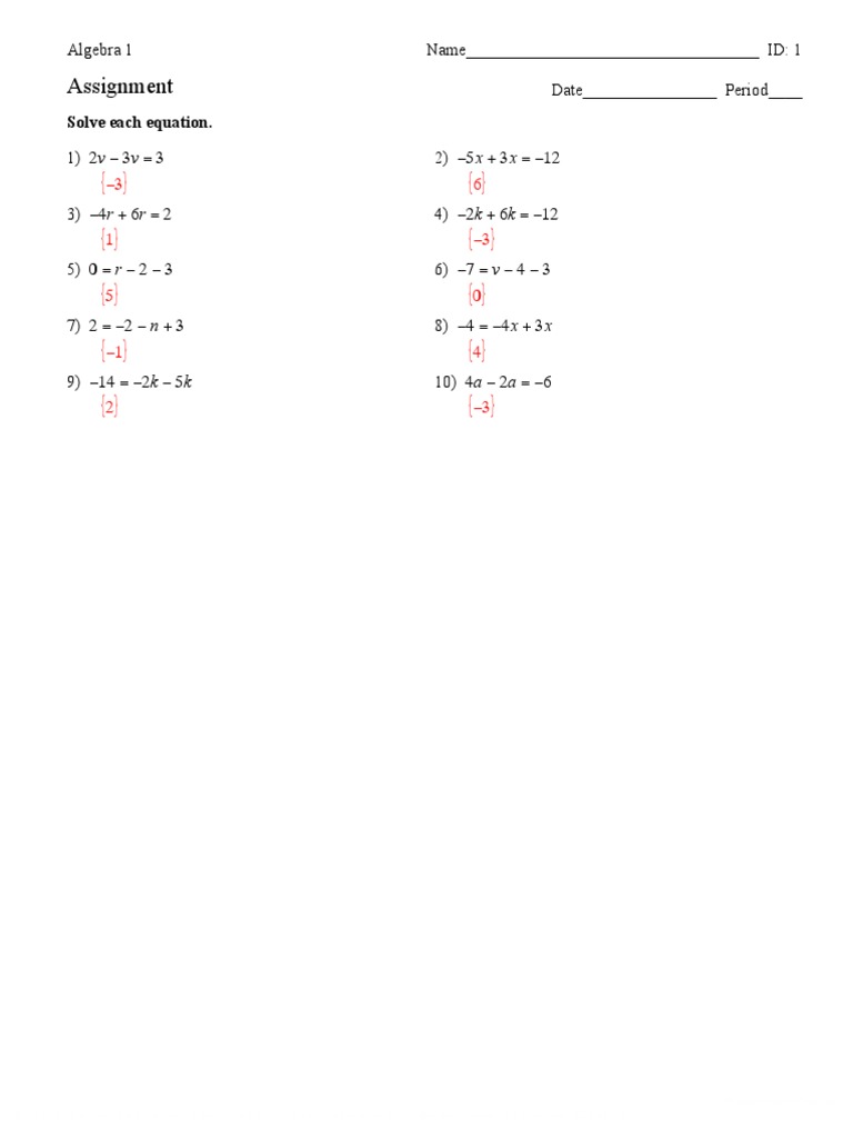 Easy Equation Answers | PDF