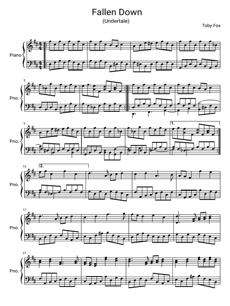 Fallen Down: (Undertale) | PDF