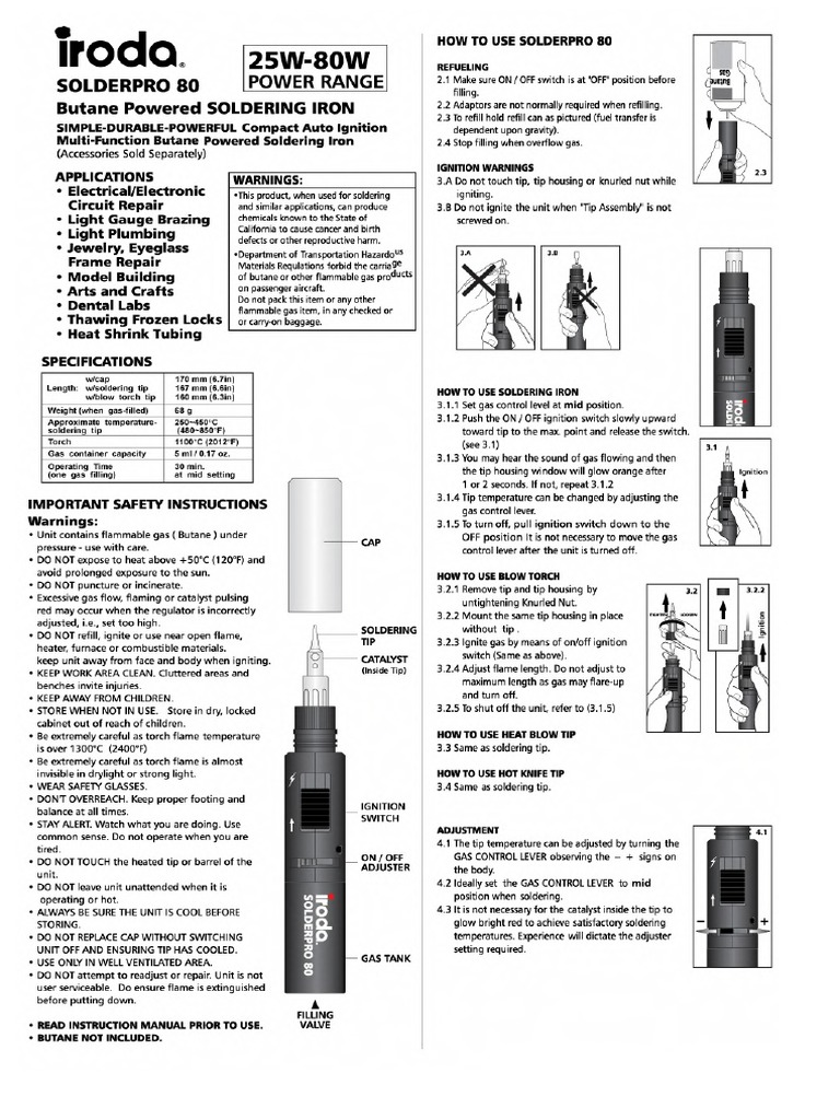 PRO 80 Manual | PDF