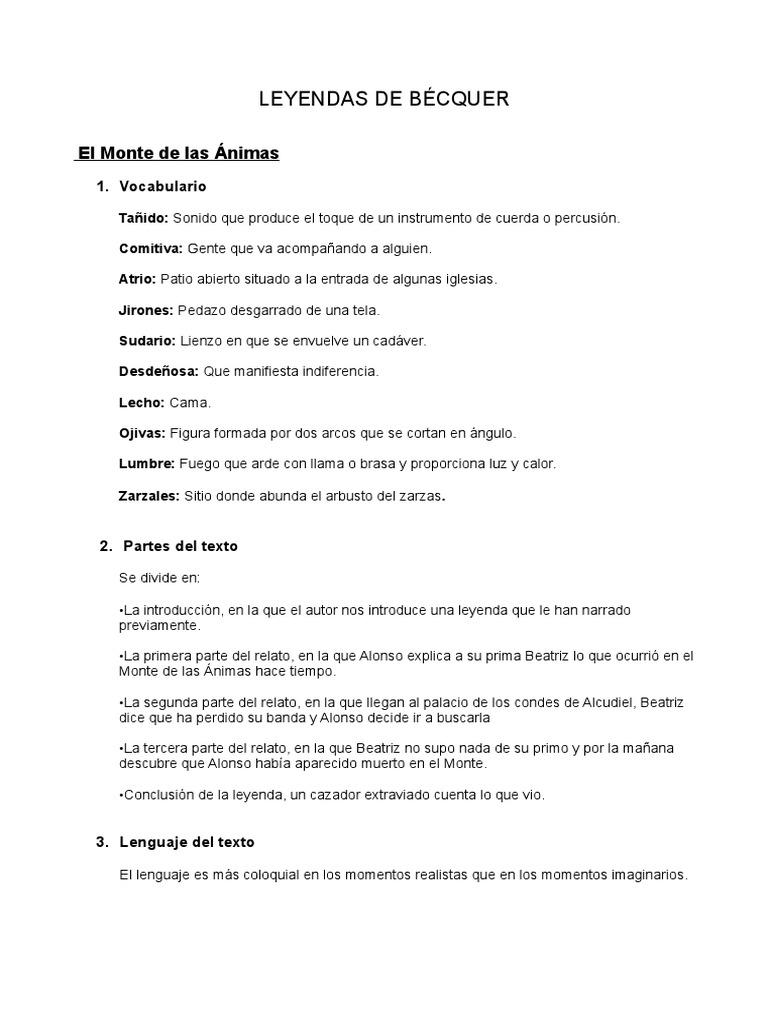 Leyendas de Becquer | PDF | Amor